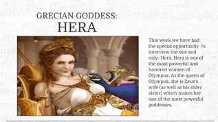 Goddess Interview: Hera at emaze Presentation