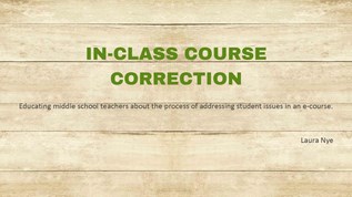 In-Course Corrections at emaze Presentation