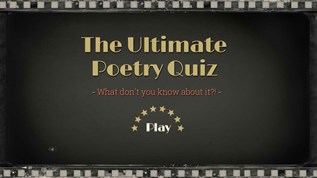 The Ultimate Poetry Quiz at emaze Presentation