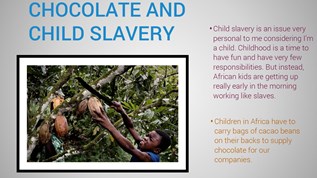 Chocolate and Child Slavery at emaze Presentation