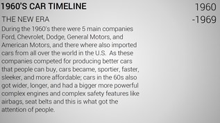 1960s Car Timeline at emaze Presentation