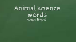 Animal science words at emaze Presentation