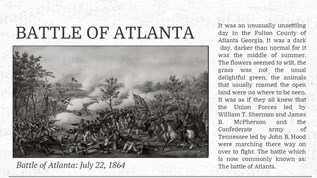 Battle of Atlanta at emaze Presentation