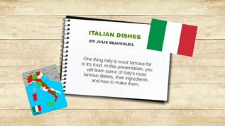 ITALIAN Dishes at emaze Presentation