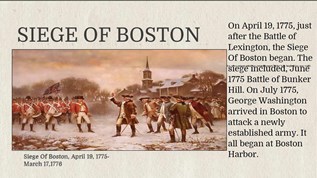 Siege Of Boston at emaze Presentation