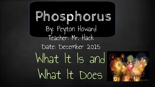 Element Project, Phosphorus at emaze Presentation