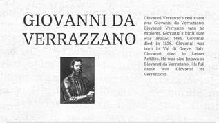 Giovanni Da Verrazzano at emaze Presentation