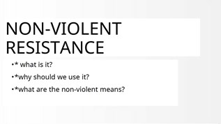 Non-Violent Resistance at emaze Presentation