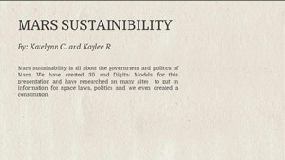 mars sustainability at emaze Presentation