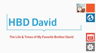 HBD David! at emaze Presentation