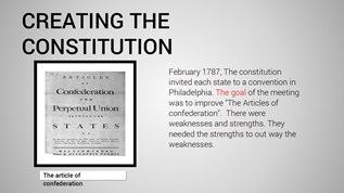 Creating the constituion at emaze Presentation