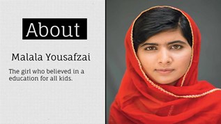 Malala Yousafzai at emaze Presentation