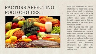Factors Affecting Food Choices at emaze Presentation