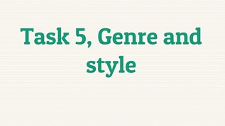 Task 5, Genre and styles at emaze Presentation
