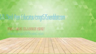 CMGT 575 Nerd Peer Educatorcmgt575nerddotcom at emaze Presentation