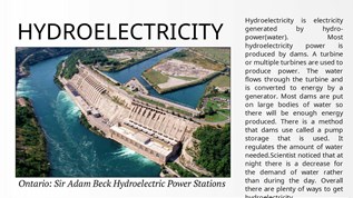 Hydroelectricity at emaze Presentation