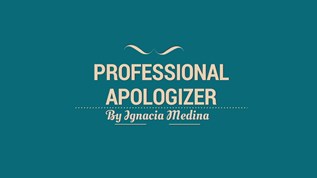 Professional apologizer at emaze Presentation