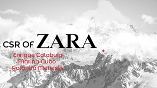 THE CSR OF ZARA at emaze Presentation
