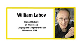 William Labov at emaze Presentation