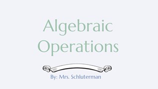Algebraic Operations at emaze Presentation
