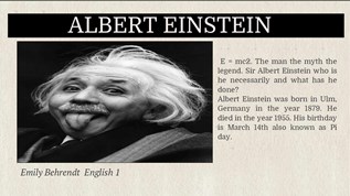 Albert Einstein at emaze Presentation