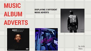 Music album adverts at emaze Presentation