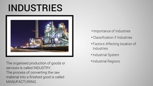 Industries at emaze Presentation