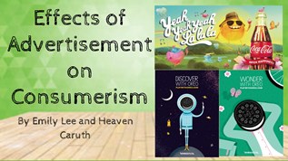 Advertisement for Consumerism at emaze Presentation