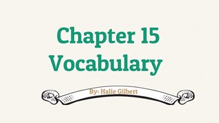 Chapter 15 Vocabulary at emaze Presentation