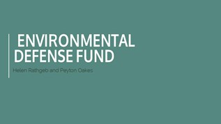 environmental defense fund at emaze Presentation