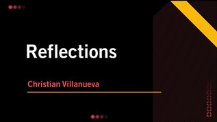 Reflections - Christian Villanueva at emaze Presentation
