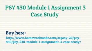 PSY 430 (Argosy) at emaze Presentation