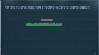 PSY 310 Tutorial teaching effectivelypsy310tutorialdotcom at emaze Presentation
