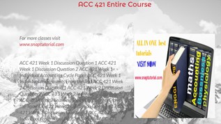 ACC 421 Apprentice tutorssnaptutorial at emaze Presentation