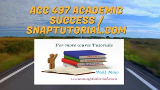 ACC 497 Academic Success snaptutorial.com at emaze Presentation