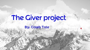 The Giver project at emaze Presentation