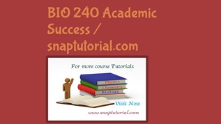 BIO 240 Academic Success snaptutorial.com at emaze Presentation