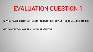 Evaluation Question 1 at emaze Presentation