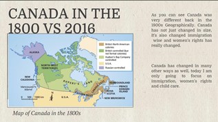 Canada in the 1800s vs 2016 at emaze Presentation