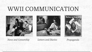 WWII Communication at emaze Presentation