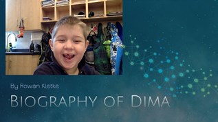 Biography of Dima at emaze Presentation