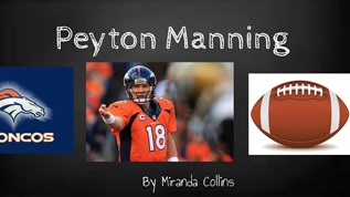 Peyton Manning at emaze Presentation