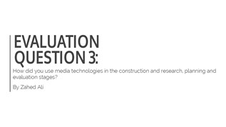 EVALUATION QUESTION 3 at emaze Presentation