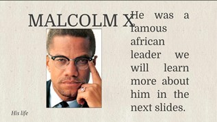Malcom X at emaze Presentation