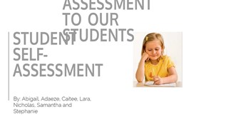 Student Self-Assessment at emaze Presentation