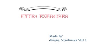 EXTRA EXERCISES at emaze Presentation