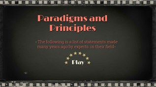 paradigms and Principles at emaze Presentation