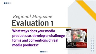 Evaluation 1 Media at emaze Presentation