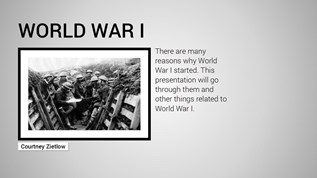 World War I at emaze Presentation