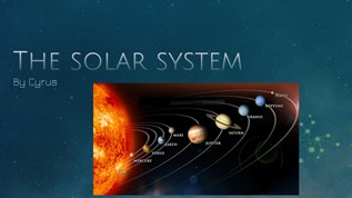 The solar system at emaze Presentation